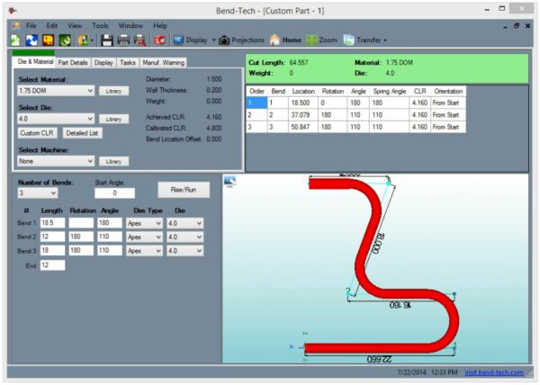 Bend-Tech PRO Software