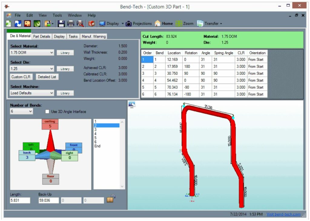 Bend-Tech PRO Software