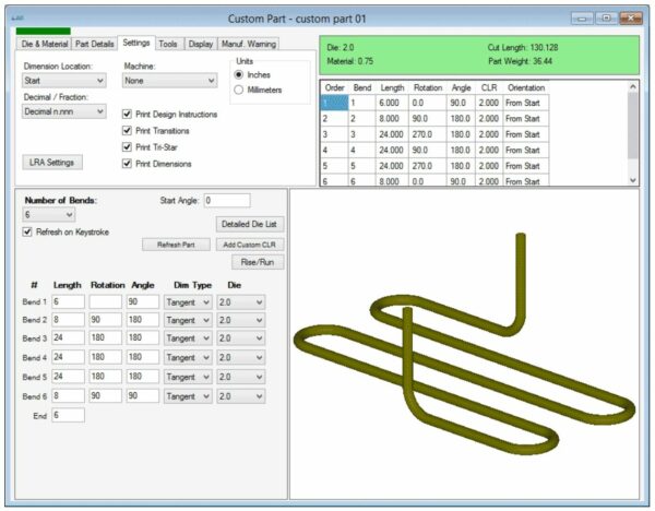 Bend-Tech PRO Software