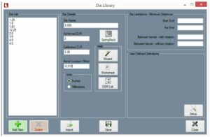 Bend-Tech EZ Software