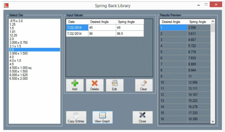 Bend-Tech PRO Software
